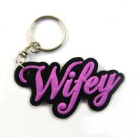 China Personalized Promotional Keychain Badge 2D Rubber PVC Debossed Printing for sale