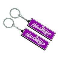 China Personalized Promotional Keychain Badge 2D Rubber PVC Debossed Printing for sale