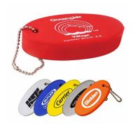 China Custom PU Foam Floating Rugby Ball Keychain 8cm x 3.5cm Promotional Gift for sale