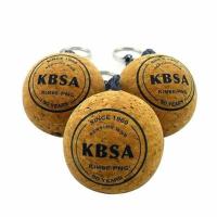 China Custom Logo Printed Round Cork Ball Keyring Blank Floating Wooden for sale
