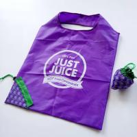 China Custom Made Foldable Polyester Tote Bag Grape Polyester Nylon Collapsible Grocery Bags for sale