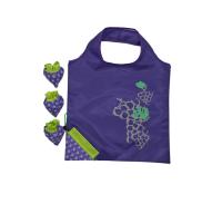 China Custom Logo Foldable Shopping Bag 190T Polyester Reusable Tote 38x58cm for sale