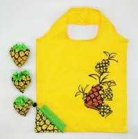 China Custom Logo Foldable Shopping Bag 190T Polyester Reusable Tote 38x58cm for sale