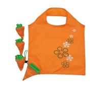 China 210D RPET Foldable Reusable Grocery Bag 38x58cm Customizable Polyester Shopping Tote for sale