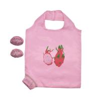 China Cartoon Fruit Polyester Foldable Reusable Grocery Bags Eco friendly for sale