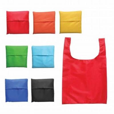 China Custom Foldable Shopping Bag 57x40x7cm Recyclable Polyester Tote with Logo for sale
