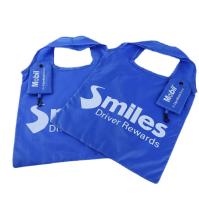 China Custom Foldable Shopping Bag 58x38cm Reusable Nylon Tote with Logo for Promotional Gifts for sale