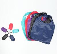 China Custom Foldable Shopping Bag 58x38cm Reusable Nylon Tote with Logo for Promotional Gifts for sale