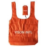 China Customized Fold Away Grocery Bag Polyester Strawberry Folding Bag Environmental Protection for sale