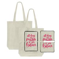China Custom 8oz 10oz Canvas Cotton Collapsible Grocery Bags Foldaway Shopping Tote Bag for sale