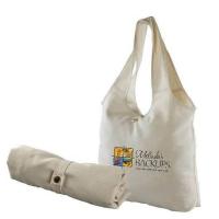 China Custom 8oz 10oz Canvas Cotton Collapsible Grocery Bags Foldaway Shopping Tote Bag for sale