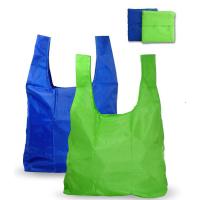 China Promotional RPET Polyester Foldaway Shopping Bag Collapsible Reusable for sale