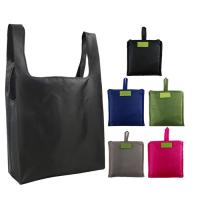 China Promotional RPET Polyester Foldaway Shopping Bag Collapsible Reusable for sale