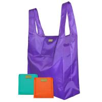 China Promotional RPET Polyester Foldaway Shopping Bag Collapsible Reusable for sale