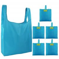 China Promotional RPET Polyester Foldaway Shopping Bag Collapsible Reusable for sale