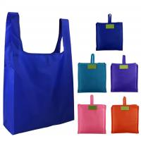 China Promotional RPET Polyester Foldaway Shopping Bag Collapsible Reusable for sale
