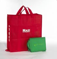 China Reusable Non Woven Foldable Shopping Bag Custom Printing For Grocery for sale