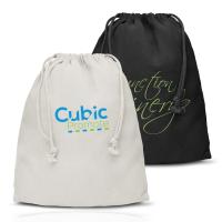 China Small Custom Cotton Drawstring Bags Bulk With Shoe Compartment Machine Washable for sale