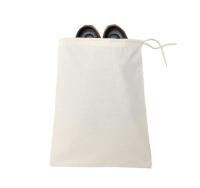 China Small Custom Cotton Drawstring Bags Bulk With Shoe Compartment Machine Washable for sale
