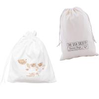 China Eco Friendly Canvas Muslin Small Cotton Drawstring Bags Reusable Drawstring Makeup Pouch for sale