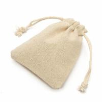 China Gunny Burlap Fabric Drawstring Dust Bag Linen Pouch Personalised for sale