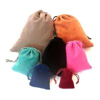 China Wholesale Custom Velvet Drawstring Jewelry Pouch Bag 5x7cm to 20x30cm for Necklace Bracelet Earrings for sale