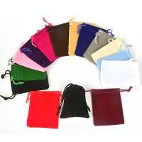 China Wholesale Custom Velvet Drawstring Jewelry Pouch Bag 5x7cm to 20x30cm for Necklace Bracelet Earrings for sale