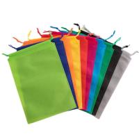 China Custom Non Woven Drawstring Gift Bags for Shoes Clothing Dust Packaging 30x40cm for sale