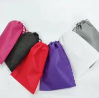 China Custom Non Woven Drawstring Gift Bags for Shoes Clothing Dust Packaging 30x40cm for sale
