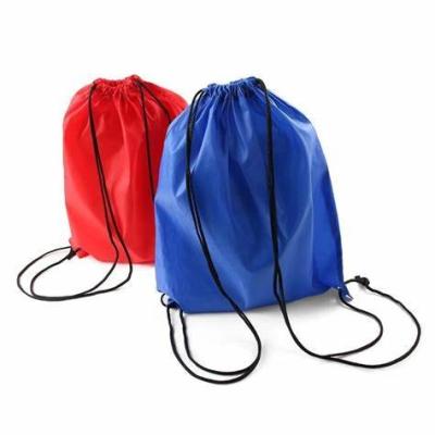 China Custom Polyester Drawstring Backpack Bulk for Camping Fitness Tourism Yoga Sports 190T 210D for sale