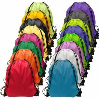 China Custom Polyester Drawstring Backpack Bulk for Camping Fitness Tourism Yoga Sports 190T 210D for sale