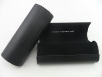 China Velvet PU Leather Eyeglass Case Custom Logo Printing Eyeware Sunlass for sale