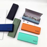China Velvet PU Leather Eyeglass Case Custom Logo Printing Eyeware Sunlass for sale