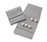China Custom Folding Suede Velvet Jewelry Gift Bag Envelope Flap Microfiber Pouch 0.6mm for sale