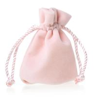 China Custom Velvet Jewelry Drawstring Pouch 7x9cm Mint Soft Flannel Bag for Necklace Rings for sale