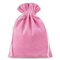 China Custom Velvet Jewelry Drawstring Pouch 7x9cm Mint Soft Flannel Bag for Necklace Rings for sale