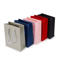 China Custom Printed White Cardboard Shopping Bag for Jewelry Clothing Shoes Packaging 250 GSM for sale