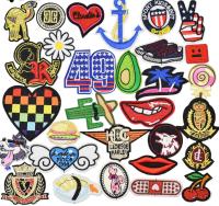 China Custom Polyester Embroidered Patches Iron On Sew On for Jackets Hats Jeans 100 Pieces for sale