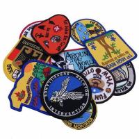 China Embroidered Iron On Polyester Garment Patch Label Custom For Motorcycle Vest for sale
