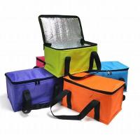 China Custom Nonwoven Insulated Cooler Bag 40 Can Capacity Waterproof Thermal Grocery Tote for sale