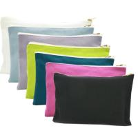 China Custom Printing Canvas Makeup Bag Bulk Pouch For Makeup Skincare Essentials for sale