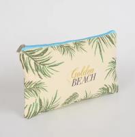 China Custom Printing Canvas Makeup Bag Bulk Pouch For Makeup Skincare Essentials for sale