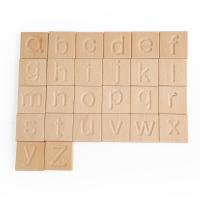 China Montessori Wood Spelling Toy Alphabet Puzzle Matching Words 26 Letters 36 Words for sale