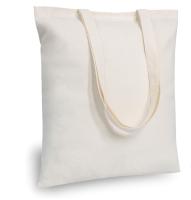 China Wholesale 12oz Cotton Canvas Tote Bag 30x35cm Natural Reusable Shopping Bag for sale