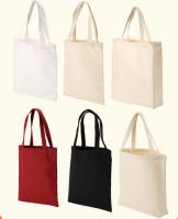 China Wholesale 12oz Cotton Canvas Tote Bag 30x35cm Natural Reusable Shopping Bag for sale