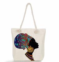 China African American Women Shoulder Top Handle Satchel Handbag 17.7x13.7x4.7 Inch Black Girl Magic Shopping Tote for sale