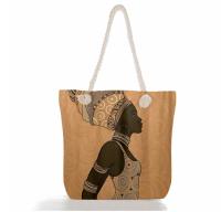 China African American Women Shoulder Top Handle Satchel Handbag 17.7x13.7x4.7 Inch Black Girl Magic Shopping Tote for sale