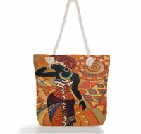 China African American Women Shoulder Top Handle Satchel Handbag 17.7x13.7x4.7 Inch Black Girl Magic Shopping Tote for sale