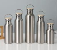 China 17oz 25oz Double Wall Insulated Stainless Steel Water Bottle with Handle Leakproof Lid for sale