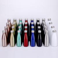 China Wholesale 17 oz Stainless Steel Insulated Water Bottle Double Wall Vacuum Leak Proof Sports Cup 500ml for sale